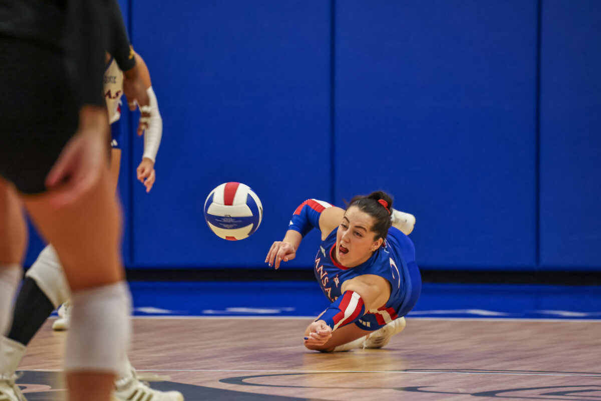KU volleyball drops home opener in five sets against No. 8 ASU - KU Sports
